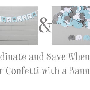 It's A Boy Elephant Baby Shower Banner Boy - Customize Your Colors ...