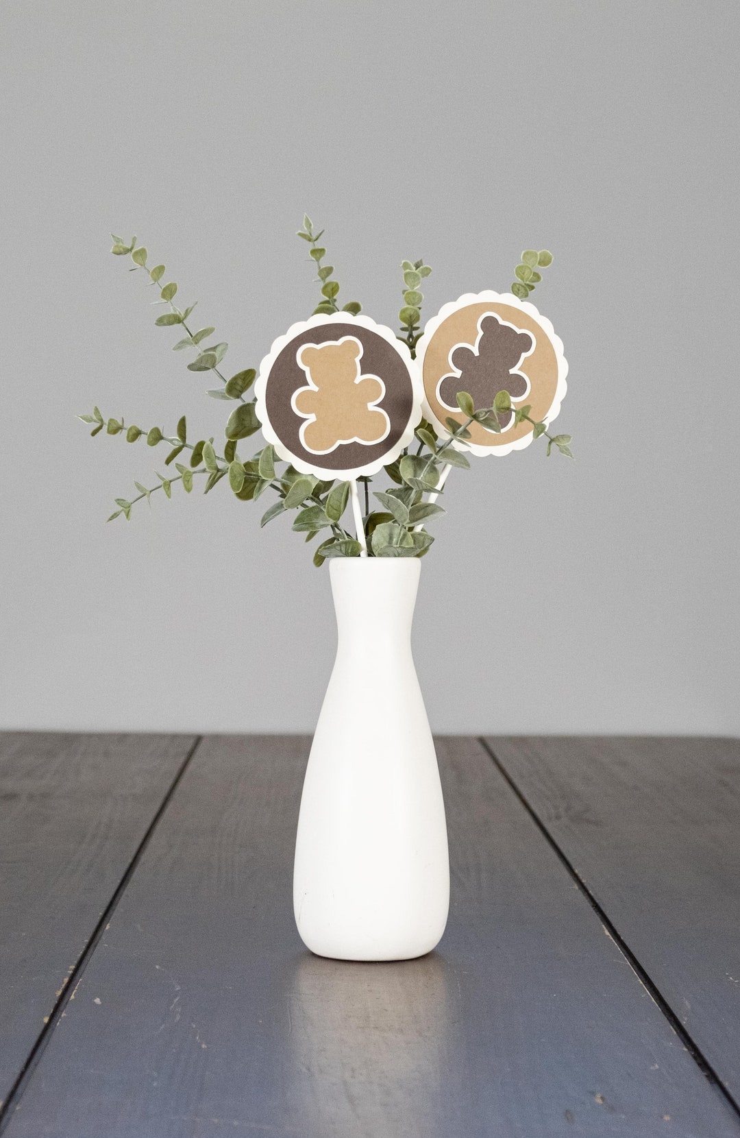 Teddy Bear Baby Shower Centerpiece, We Can Bearly Wait - Set of 6 ...