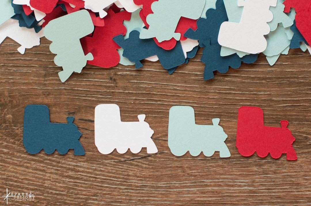 Train Confetti, 200 Pieces, Train Birthday, Transportation Birthday ...