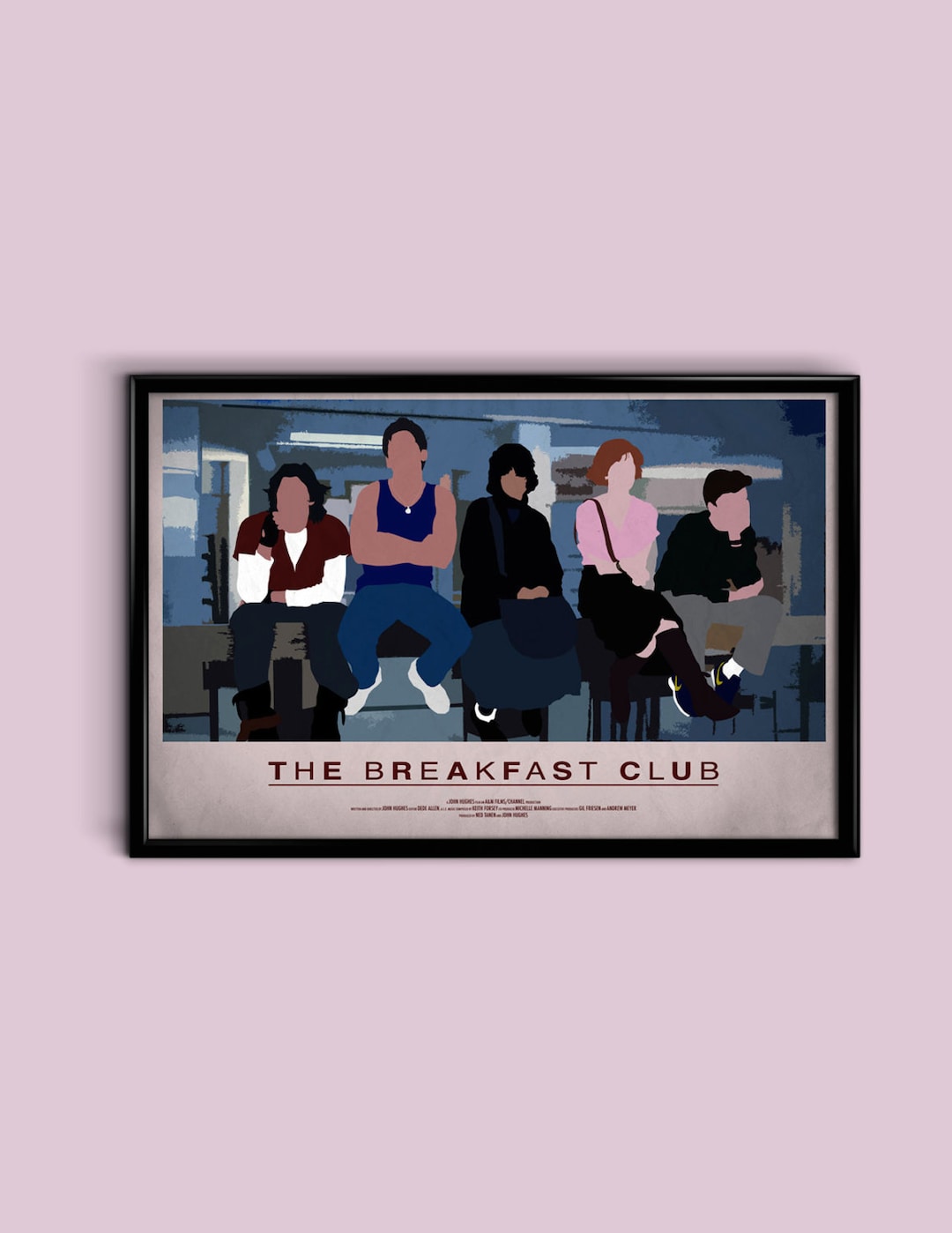 The Breakfast Club 12 X 18 Minimalist Poster Giclee Print - Etsy