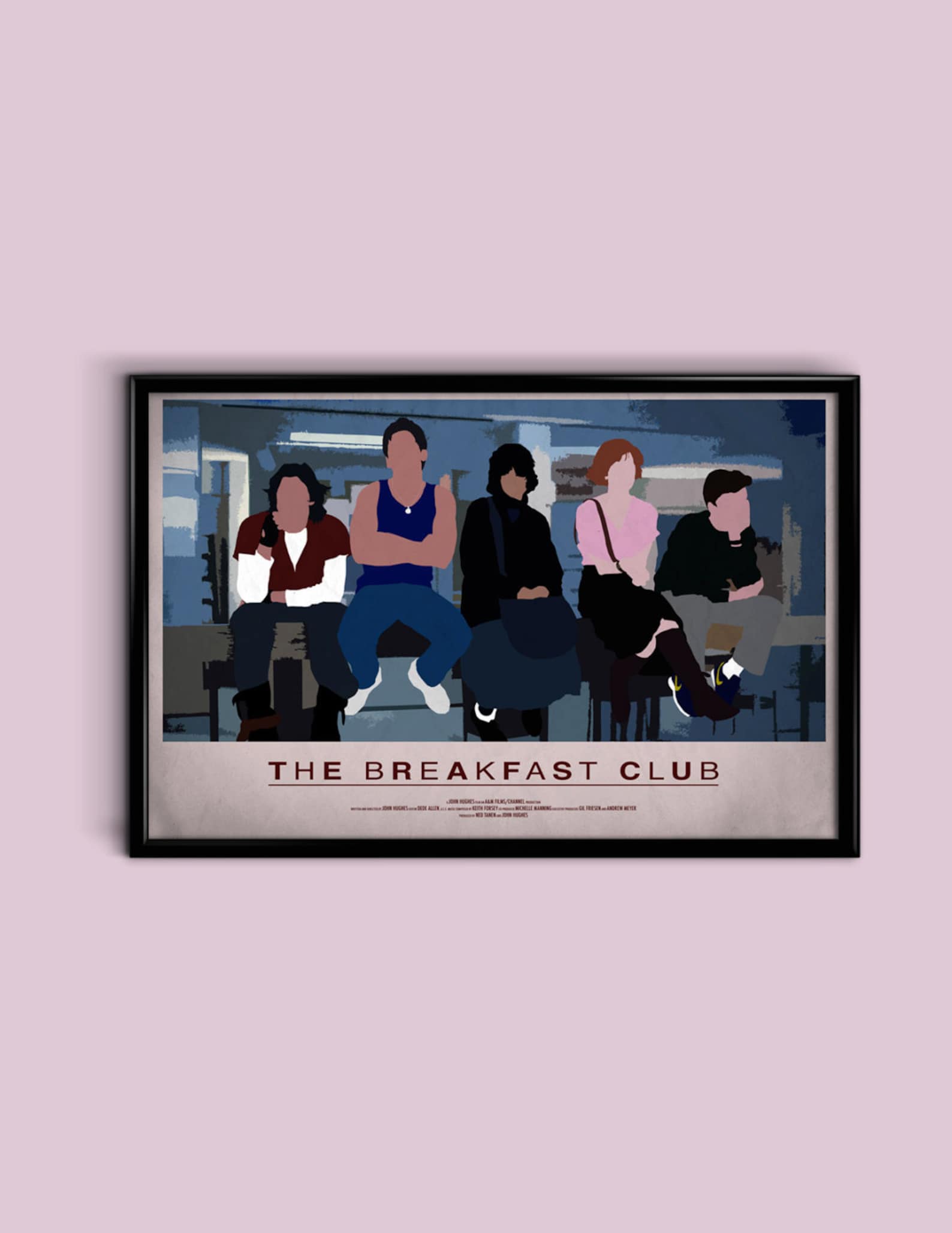 The Breakfast Club 12 X 18 Minimalist Poster Giclee Print - Etsy