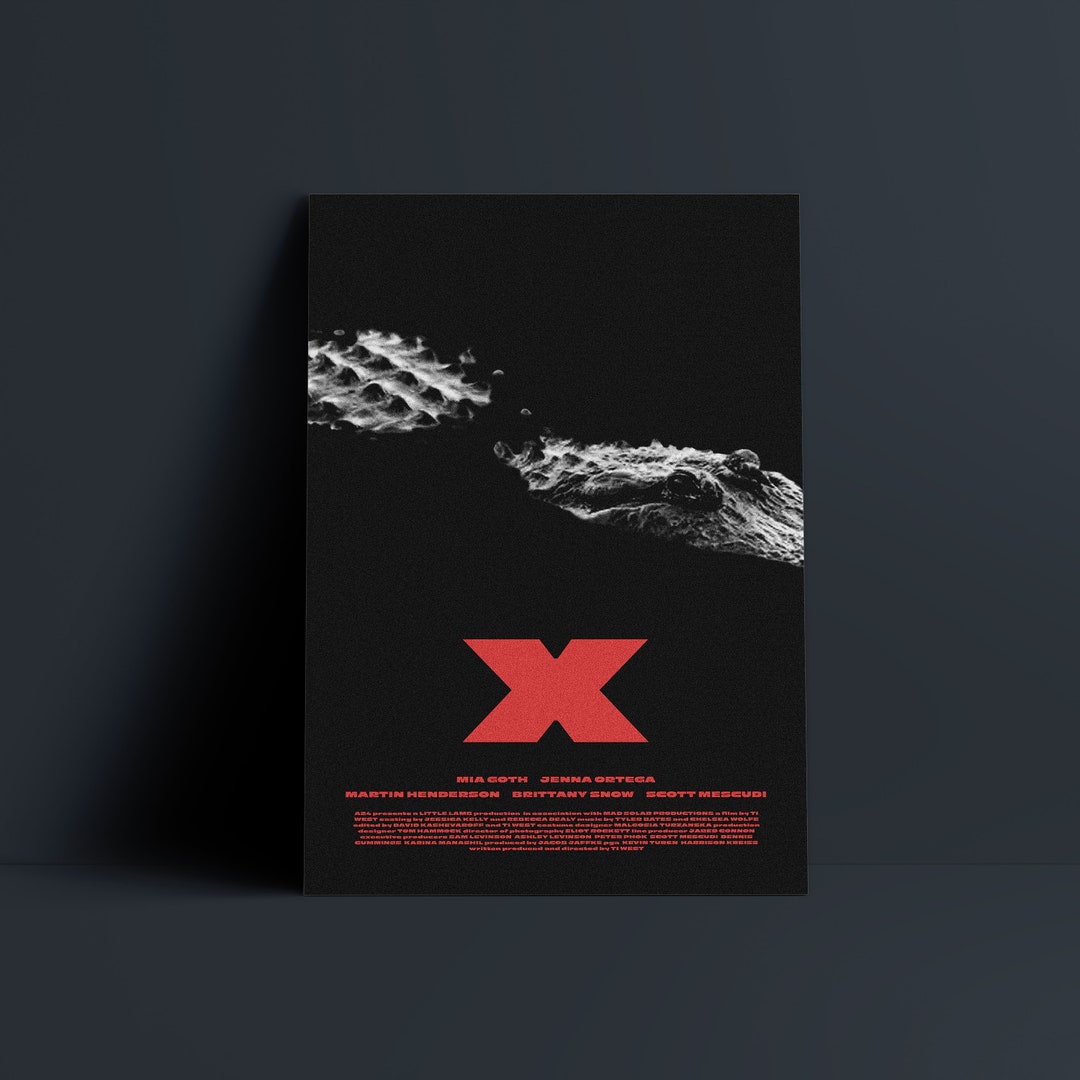 X | Horror Original Minimal Movie Poster | Room Office Movie Buff ...