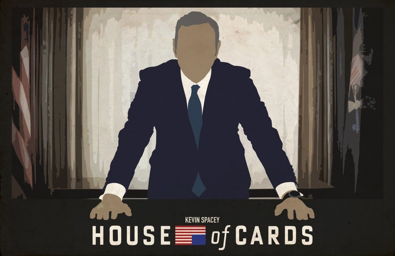House of Cards 12 X 18minimalist Poster Giclee Print - Etsy