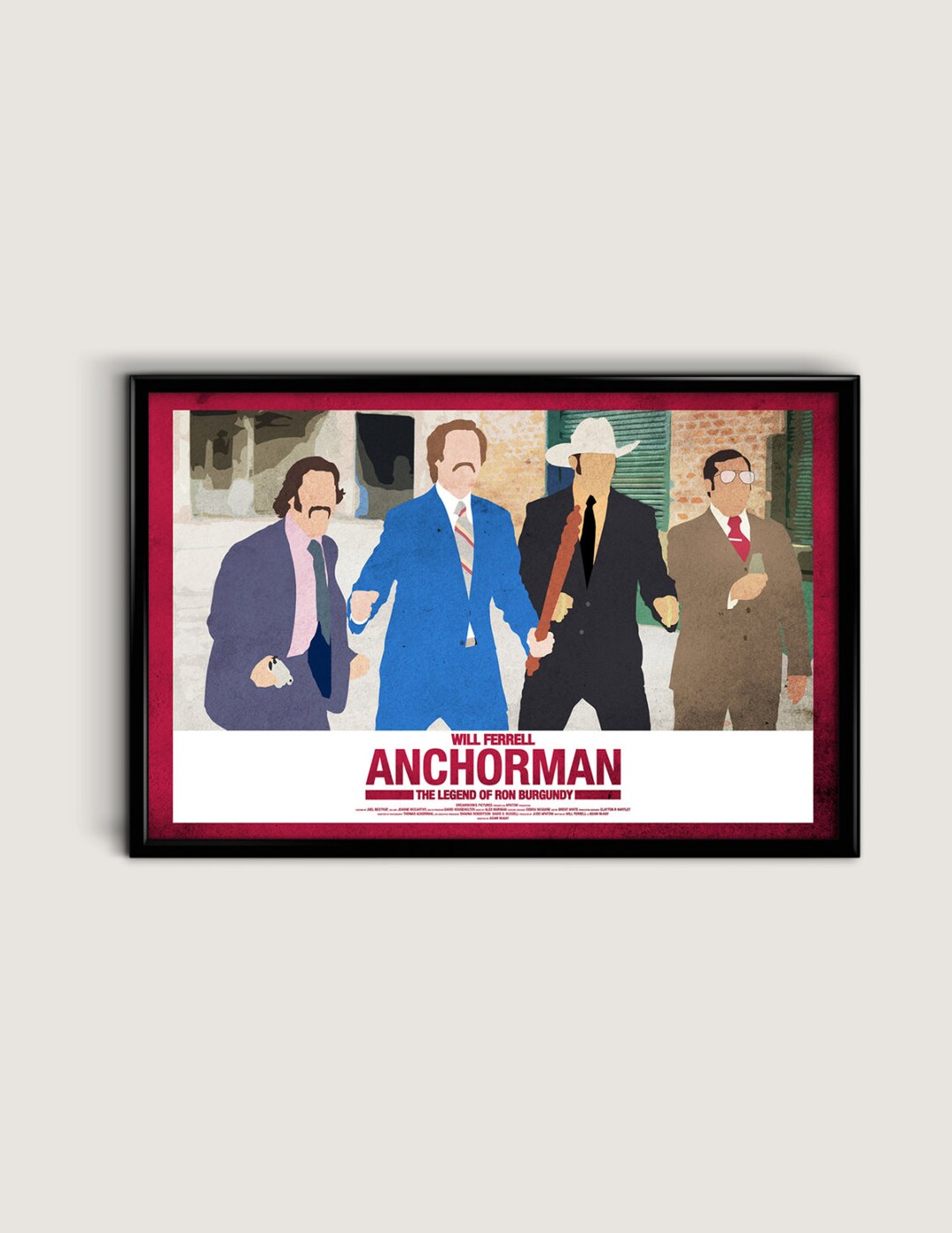 Anchorman 12 X 18 Minimalist Movie Poster Giclee Print - Etsy