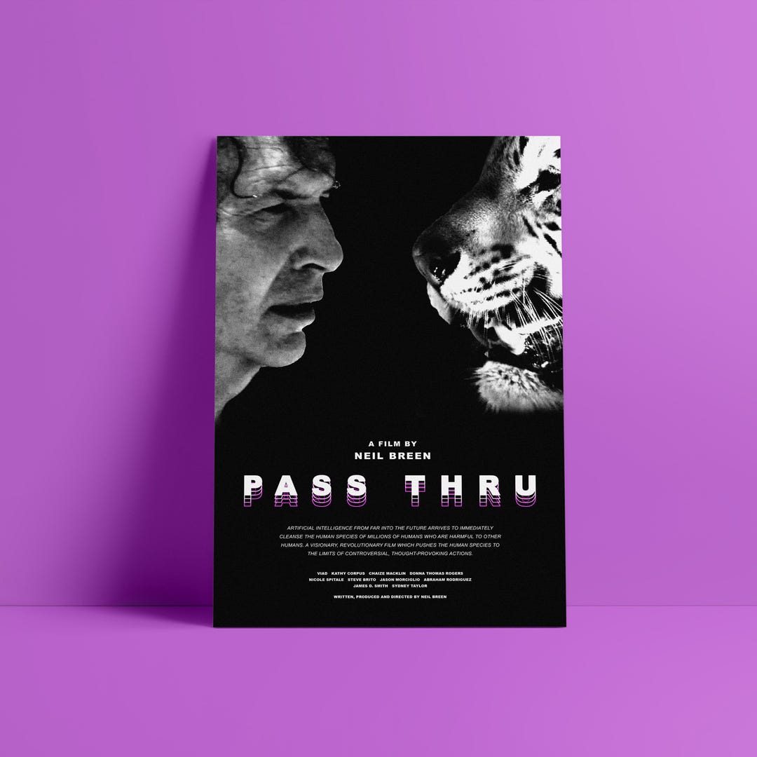 Pass Thru | Neil Breen Original Minimal Movie Poster | Room Office ...