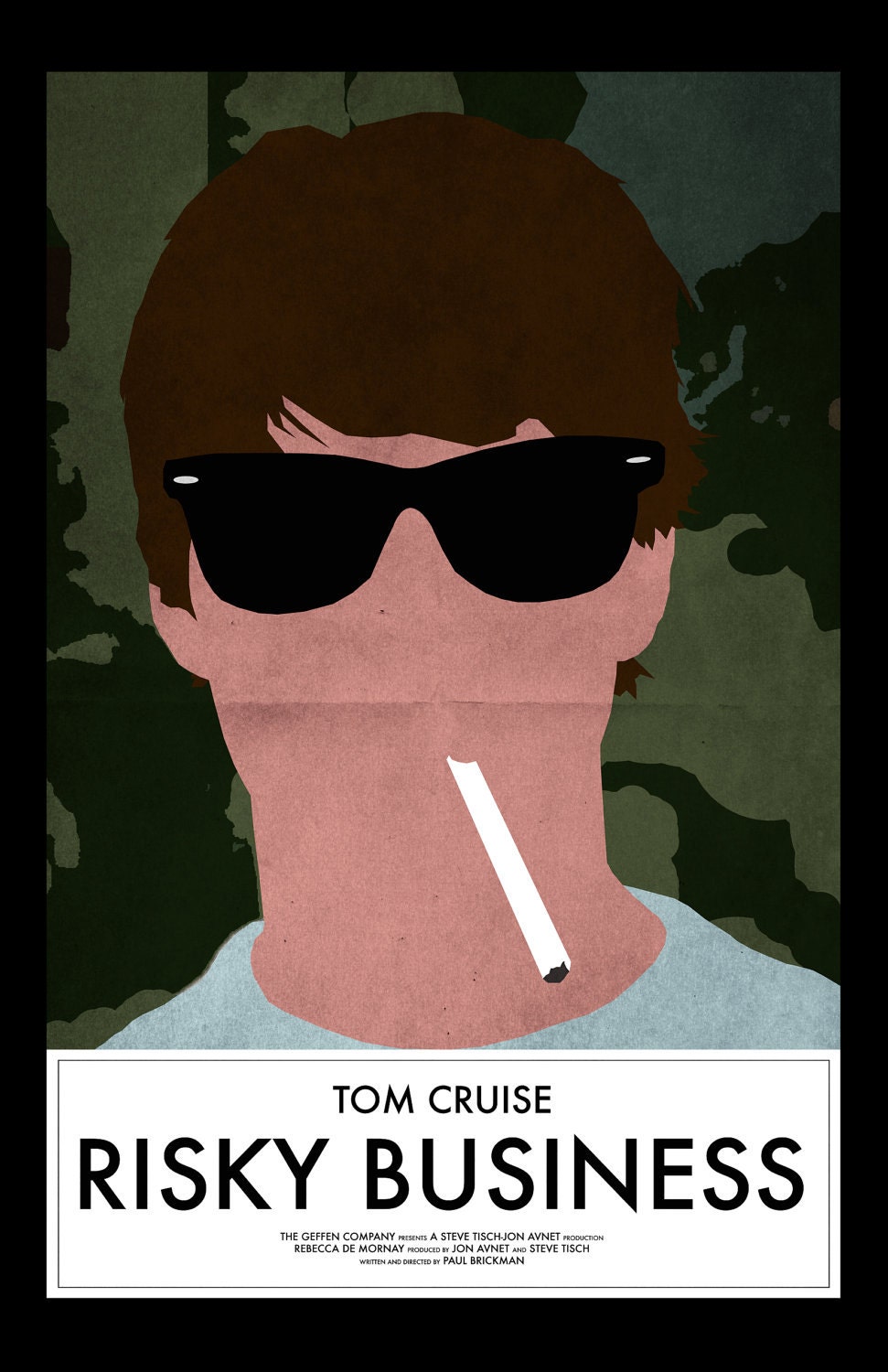 Tom Cruise Risky Business Poster