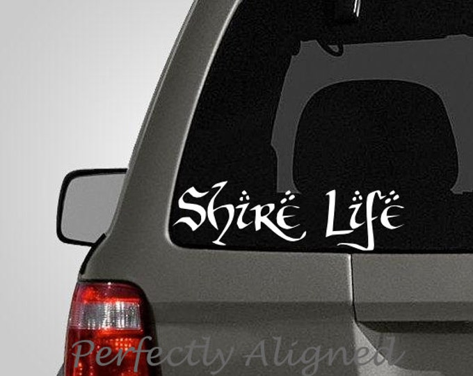Lord of the Rings Inspired shire Life Car Decal - Etsy