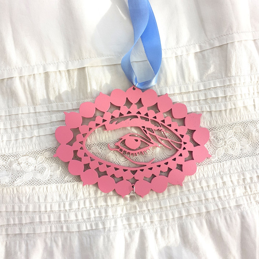 Victorian Lovers' Eye Wooden Laser Cut Hanging Decoration - Etsy