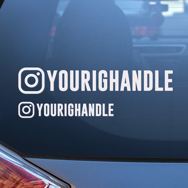 Custom Ig Car Decal - Etsy