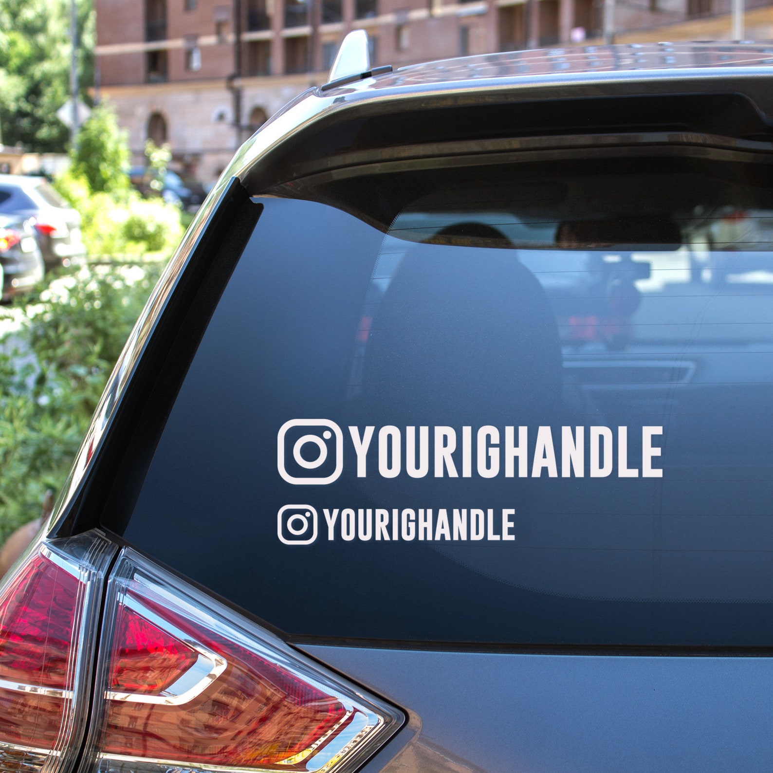 Custom IG Handle Decal. Social Media Handle Decals for Your Car or ...
