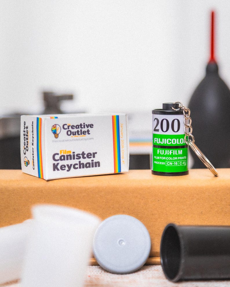 Fujicolor 200 35mm Film Canister Keychain W/custom-made Film Box - Etsy