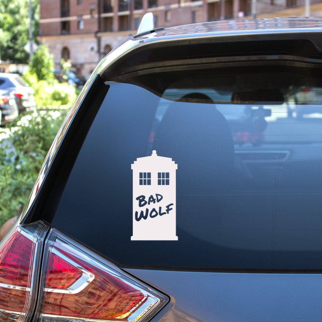 Bad Wolf Tardis. Bad Wolf, Doctor Who Inspired, Tardis. Vinyl Decal ...