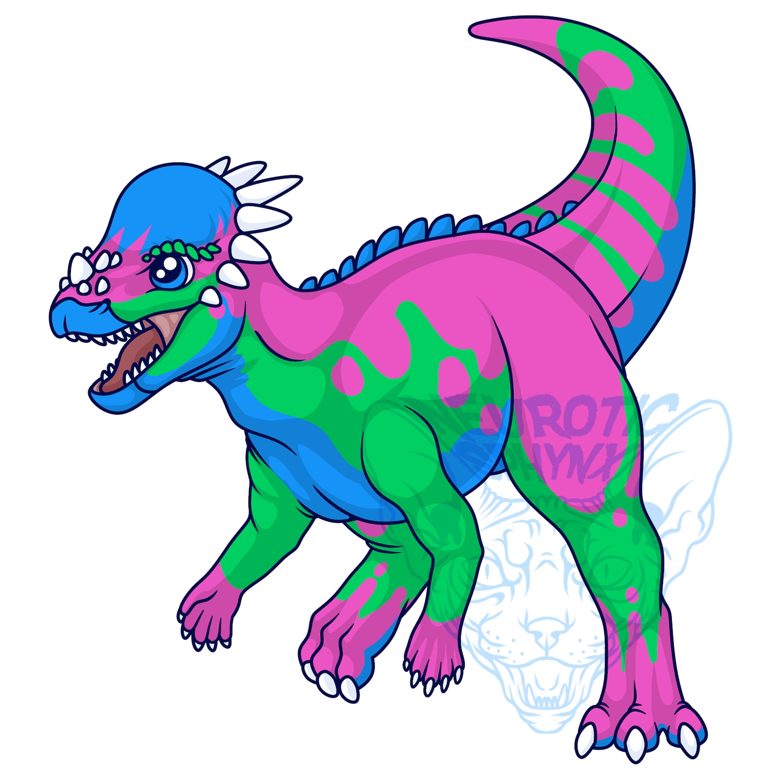 POLY-cephalosaurus polysexuel Pride acrylique porte-clé | Etsy