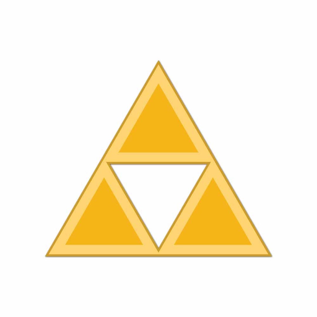 Golden Triple Triangle Decal 4 Inch - Etsy