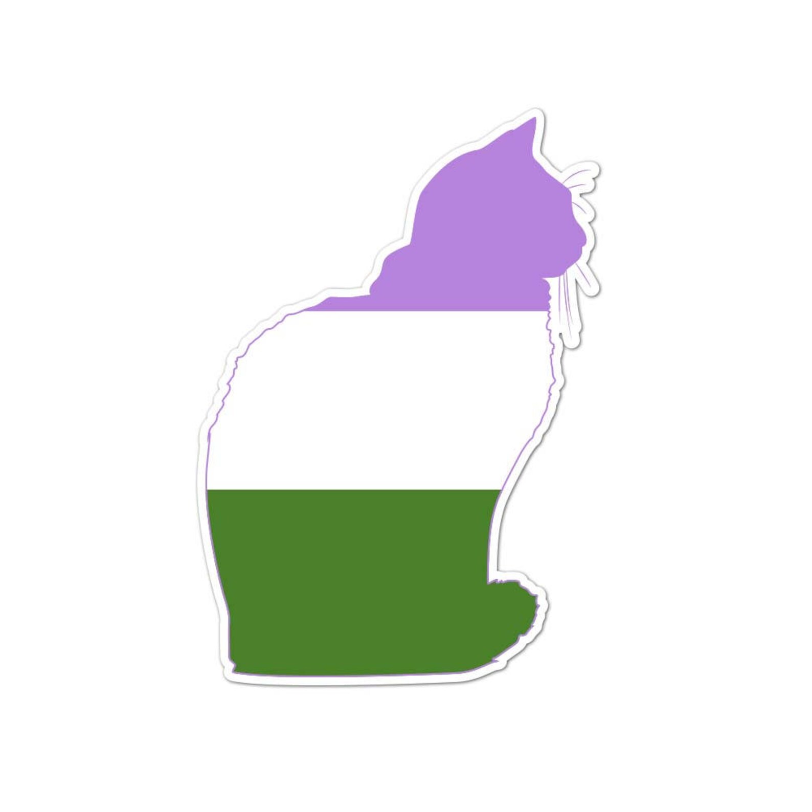 LGBTQ Pride Flag Animal Cat various Flags Available 4 Inch - Etsy