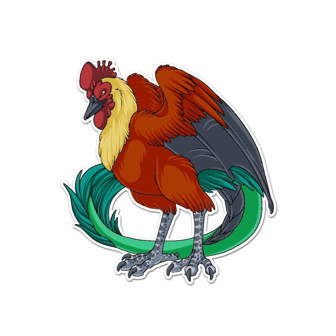Cockatrice : Mythology Inspired Monster 4 Inch Vinyl Decal - Etsy