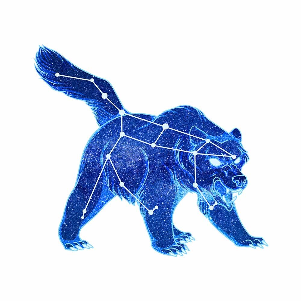 Constellation: Ursa Major the Bear Vinyl Sticker 4 Inch | Etsy