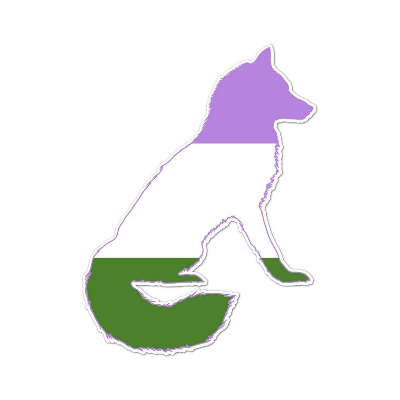 LGBTQ Pride Flag Animal Fox various Flags Available 4 Inch - Etsy