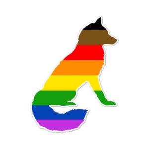 LGBTQ Pride Flag Animal Fox various Flags Available 4 Inch - Etsy