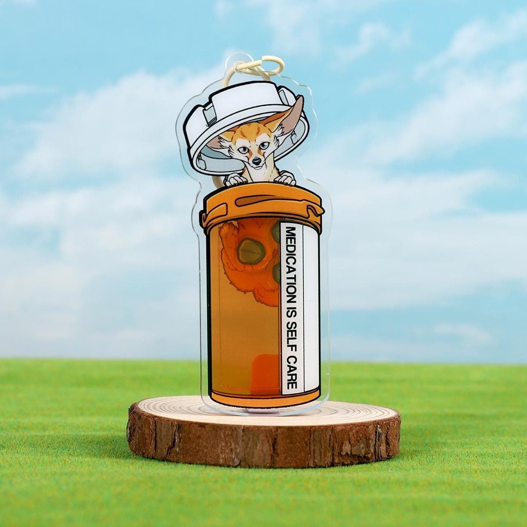 Medication is Self Care! Pill Shaker Key-chain - Etsy