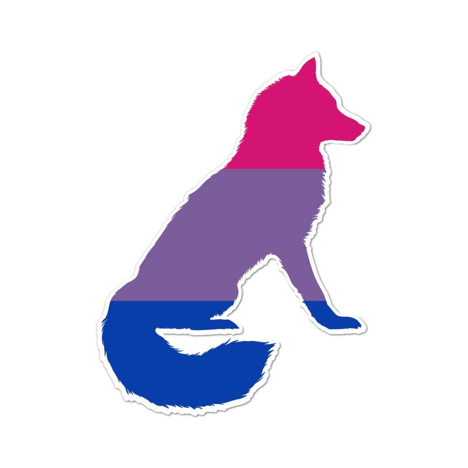 LGBTQ Pride Flag Animal Fox (various Flags Available!) 4 Inch - Etsy