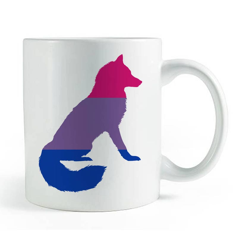 LGBTQ Pride Flag Animal Fox Mug various Flags Available - Etsy