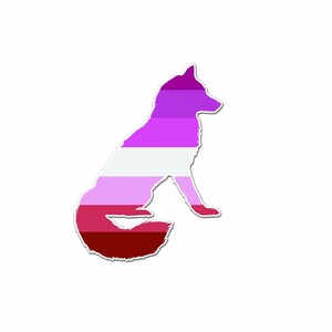 LGBTQ Pride Flag Animal Fox various Flags Available 4 Inch - Etsy