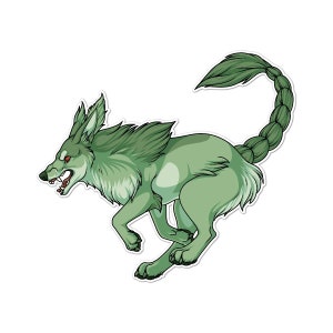 Cù Sìth : Mythology Inspired Monster 4 Inch Vinyl Decal - Etsy