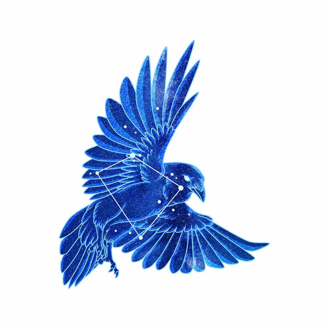 Constellation: Corvus the Raven Vinyl Sticker 4 Inch - Etsy