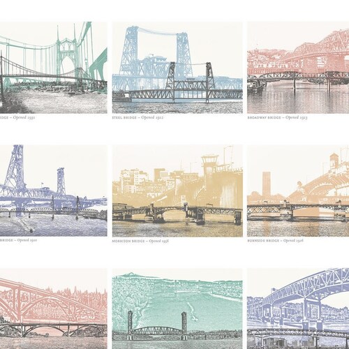 Portland Bridges - Etsy