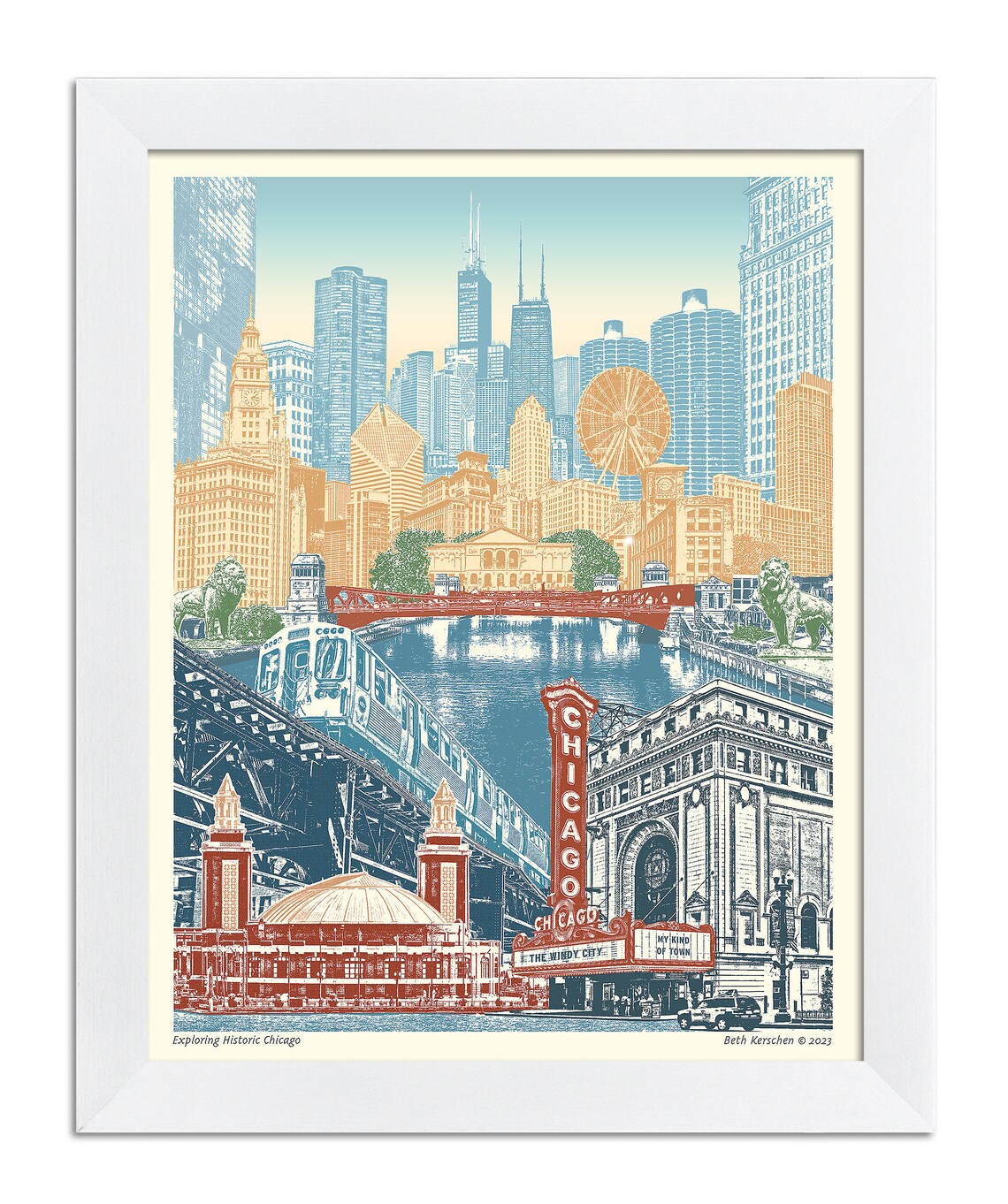 Exploring Historic Chicago - Illinois - Art Print & Canvas Wrap ...