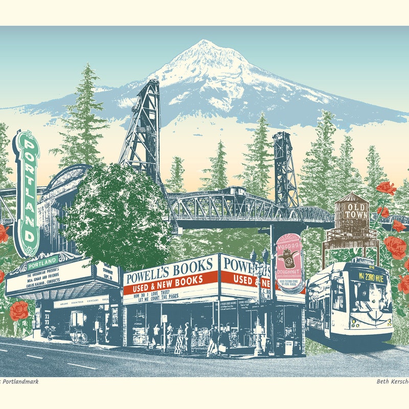 Portland, Oregon Art - Etsy
