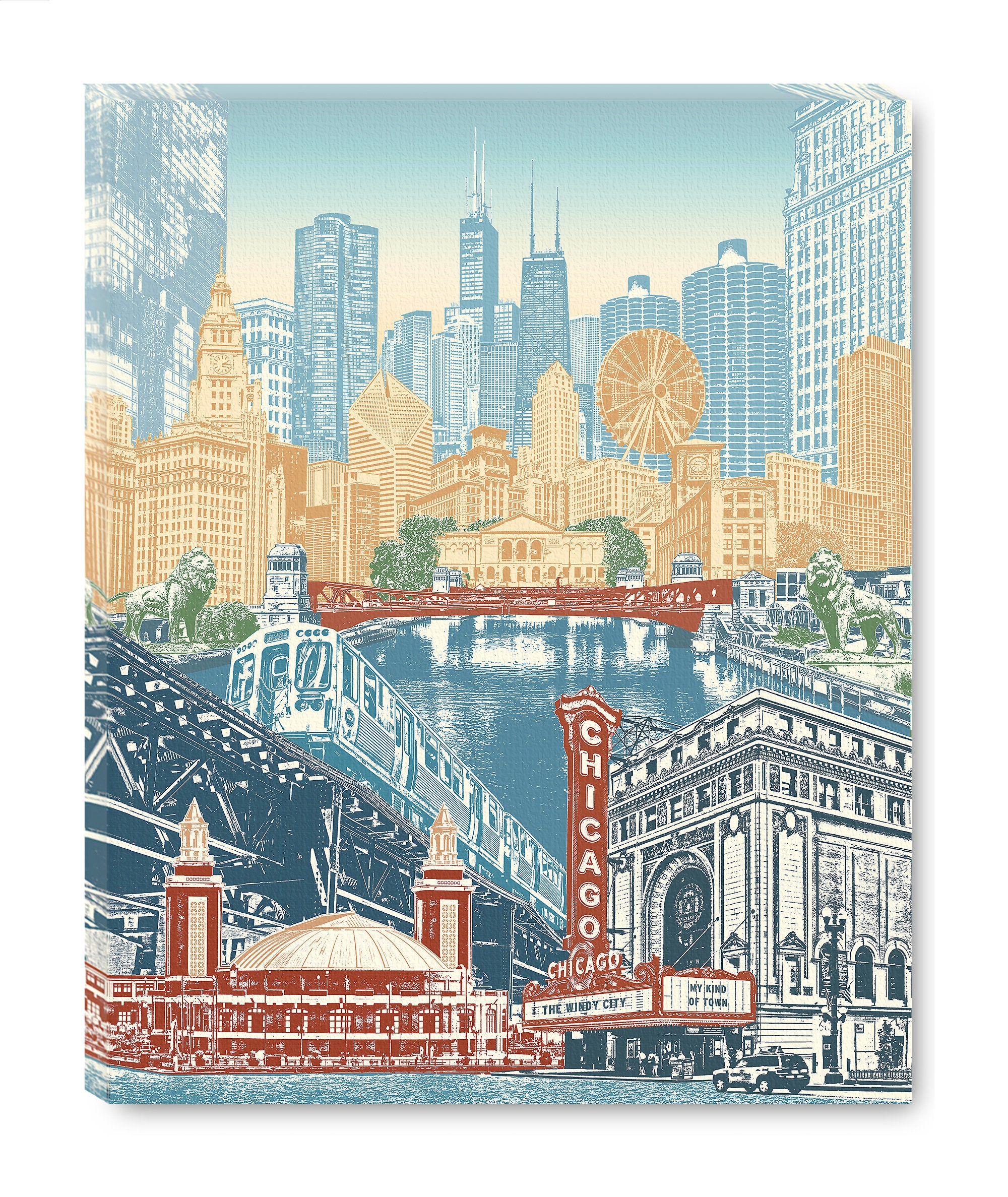 Exploring Historic Chicago - Illinois - Art Print & Canvas Wrap ...