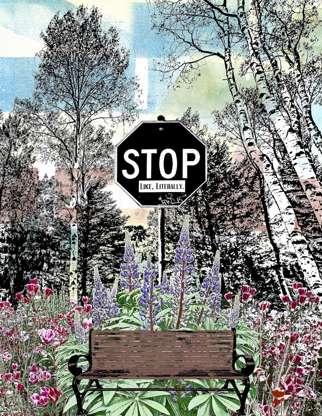 Art Print Stop to Listen stop Like Literally Wall Art Many Sizes ...
