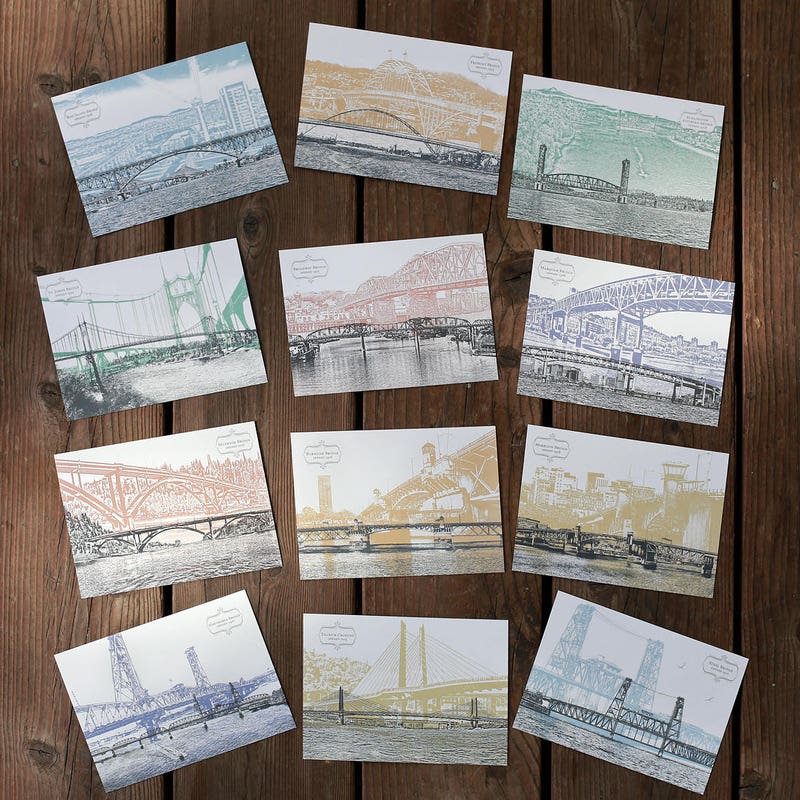 Portland Bridges - Etsy