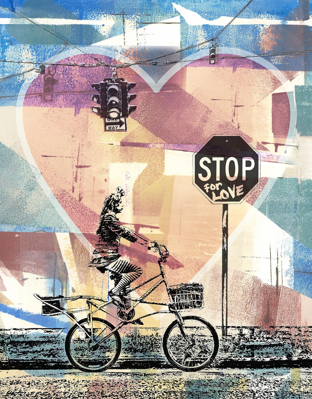 Art Print – Directions to Love – (stop for Love) – Wall Art – Many ...