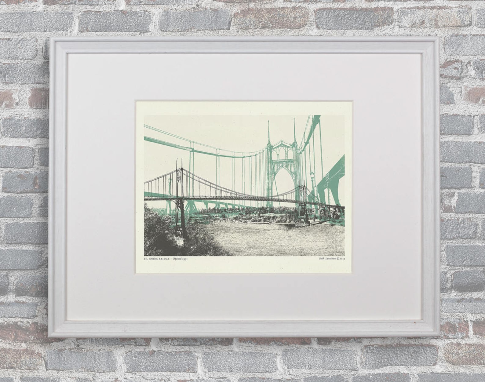 Portland Oregon Bridges Color Bridge Art Prints 8.5x11 - Etsy