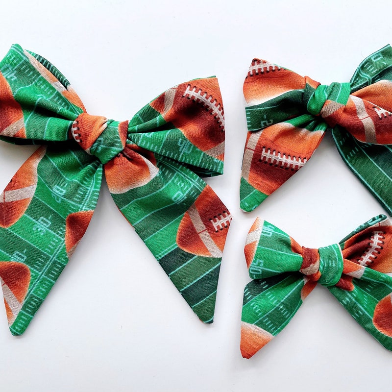 Nfl Team Hair Bows - Etsy