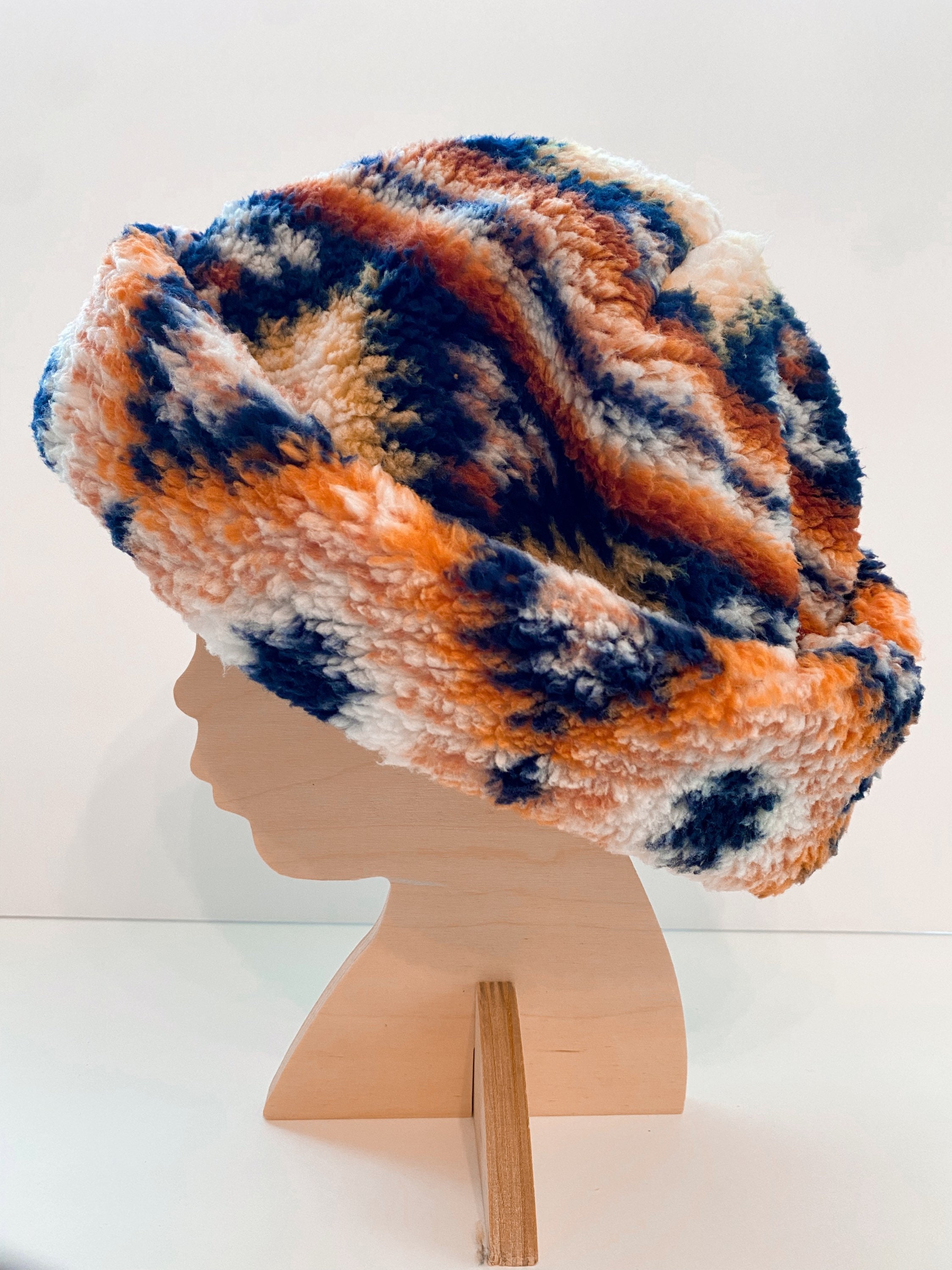 Sherpa Colorful Aztec Winter Beanie, Fuzzy Soft Teddy Bear Hat, Kids ...