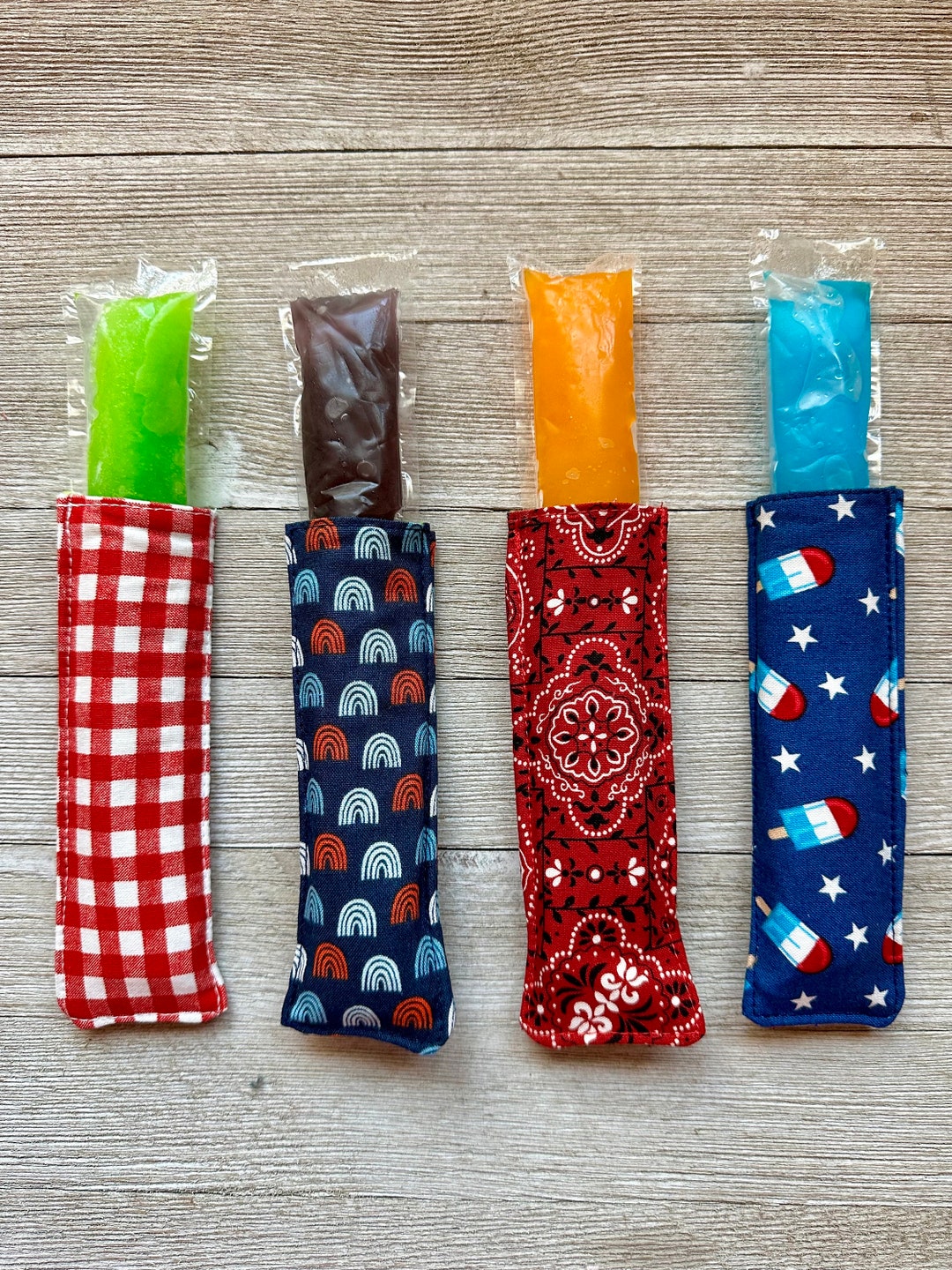 Fourth of July Popsicle Holder, Popsicle Cover, Freeze Pop Holder, Ice ...