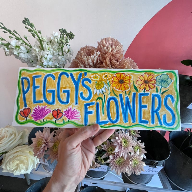 Flower Shop Sign - Etsy