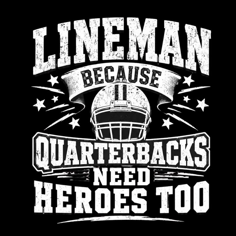 Lineman Football PNG, Offensive Line Player Graphic (digital Download ...