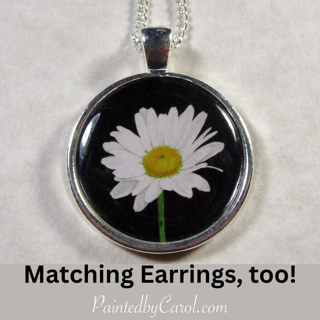 Daisy Pendant, Daisy Necklace, Daisy Jewelry, Daisy Gifts, Daisy Bridal ...