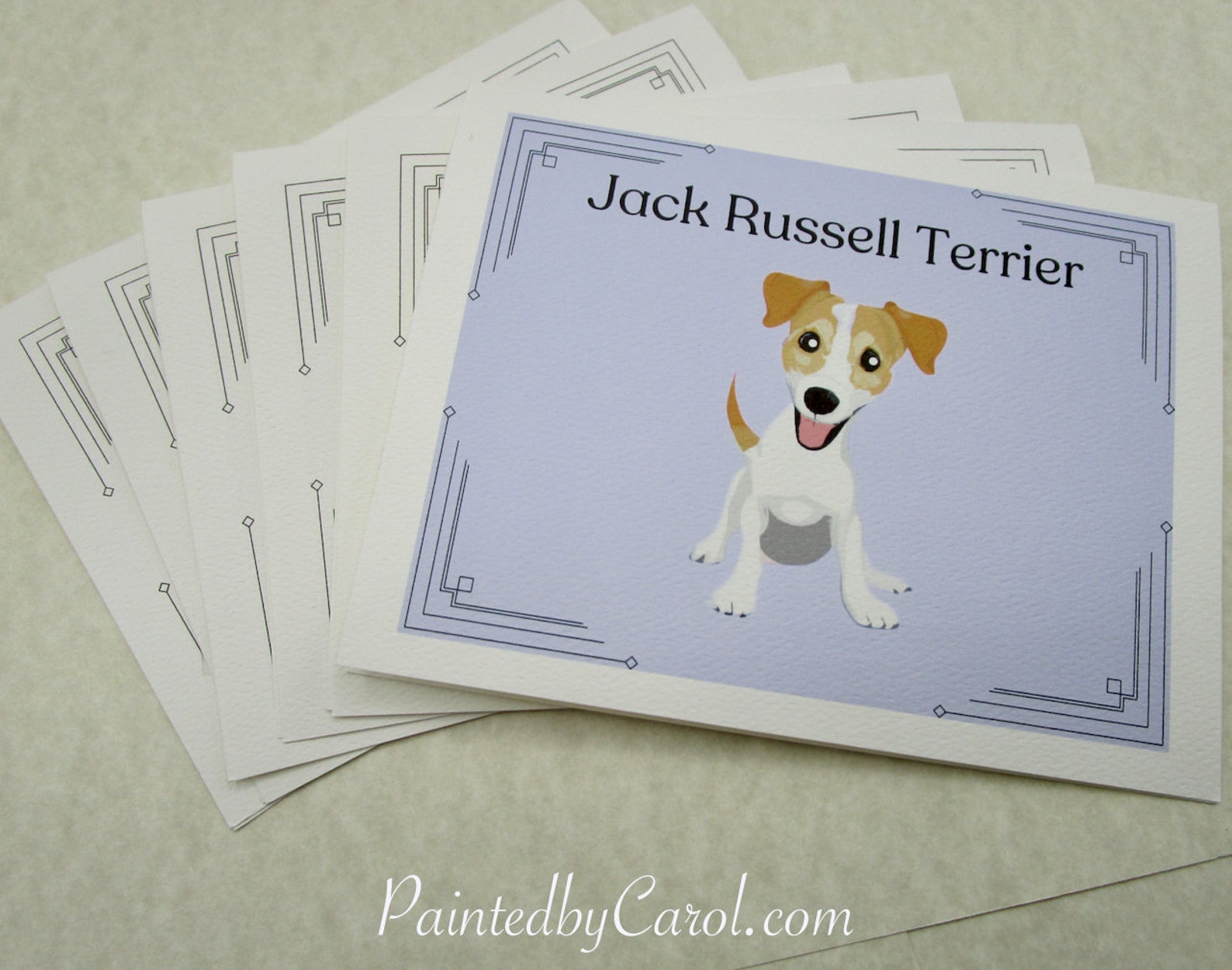 Jack Russell Terrier Note Cards, Jack Russell Stationery, Jack Russell ...