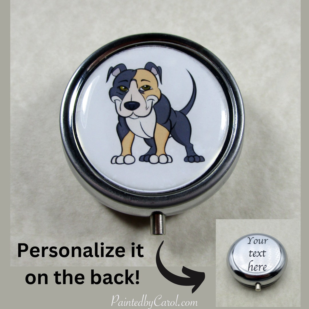 Pit Bull Pillbox, Pit Bull Pill Container, Pit Bull Mint Box, Pit Bull ...