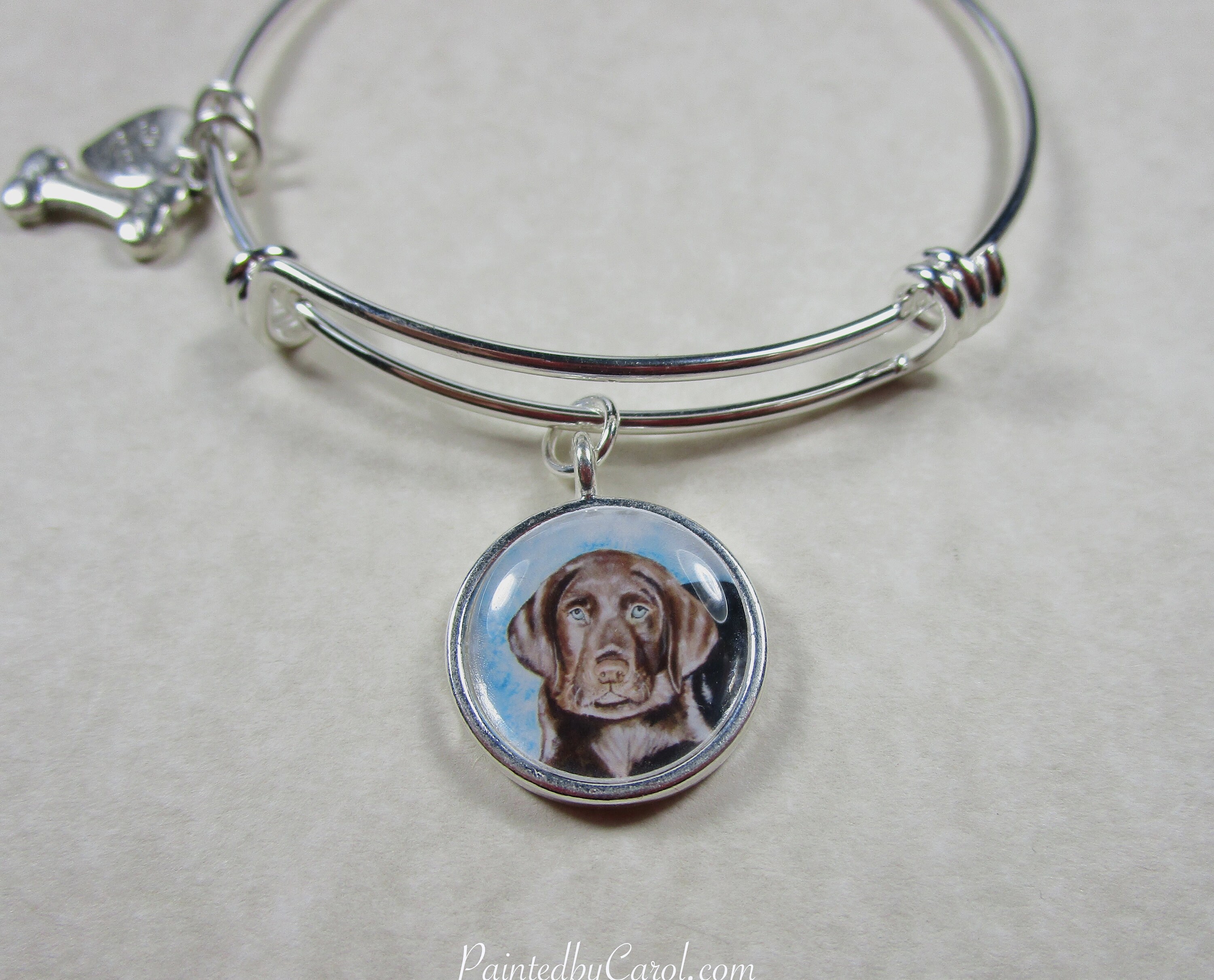Chocolate Lab Bracelet, Chocolate Lab Bangle, Chocolate Lab Expand It ...