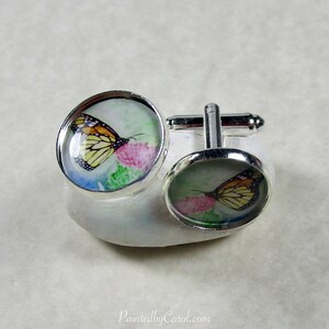 Butterfly Cufflinks, Monarch Butterfly Mens Jewelry, Butterfly Mens ...