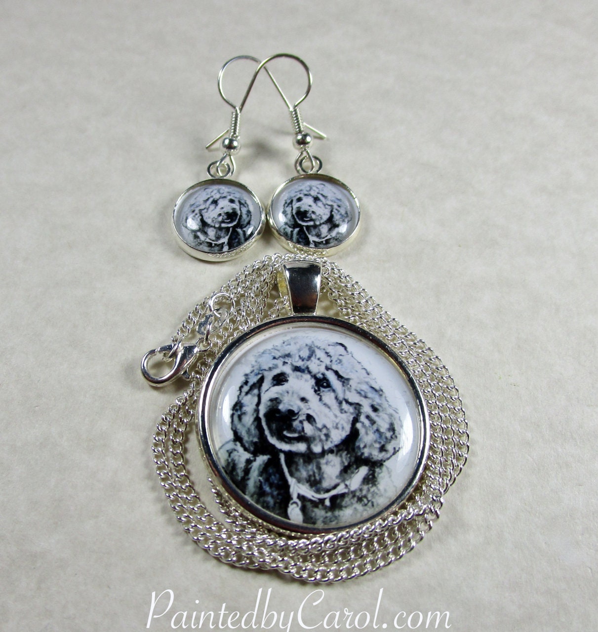 Labradoodle Pendant, Black Labradoodle Necklace, Labradoodle Jewelry ...