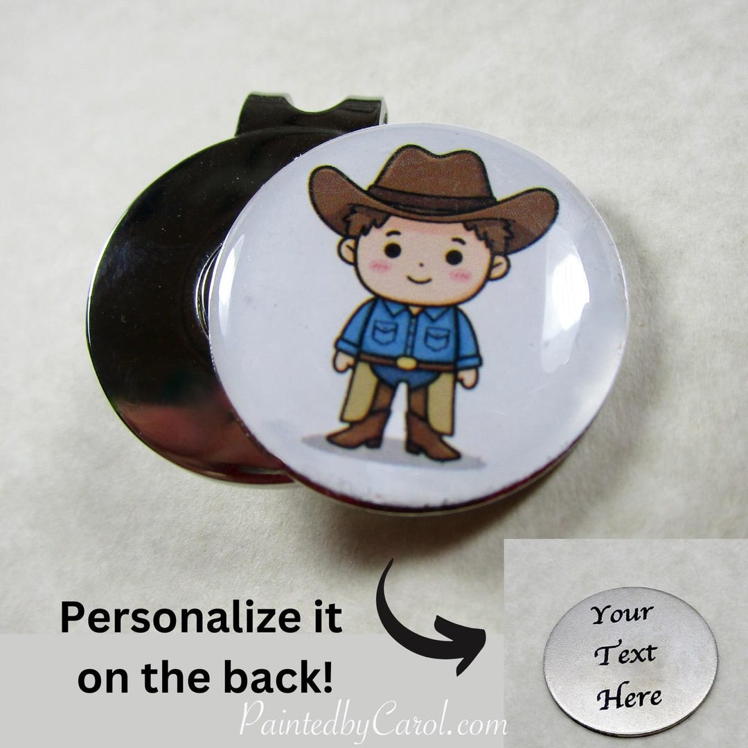 Cowboy Golf Ball Marker, Western Ball Marker, Cowboy Fan Gifts, Cowboy ...