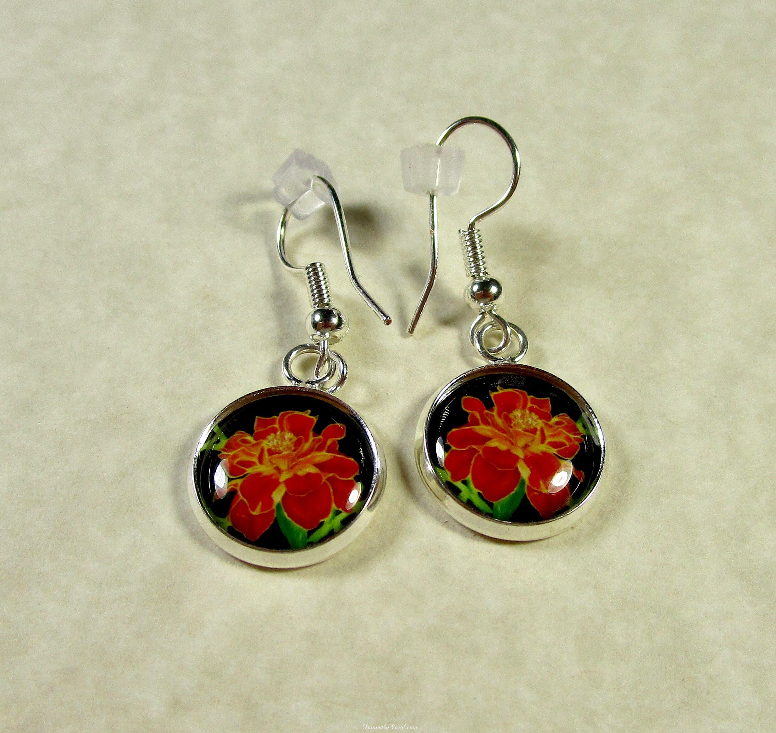 Marigold Earrings, Marigold Jewelry, Marigold Gifts, Marigold Studs ...